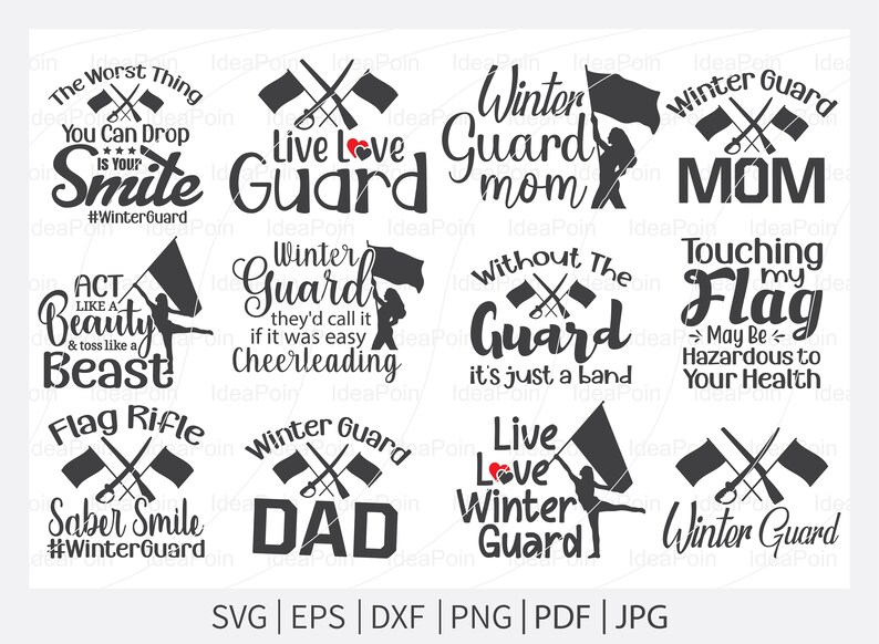 Winter Guard Svg Marching Band Svg Color Guard Svg Winter - Etsy