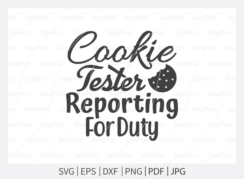 Cookie SVG Baking SVG Cookie Svg Official Cookie Baker - Etsy