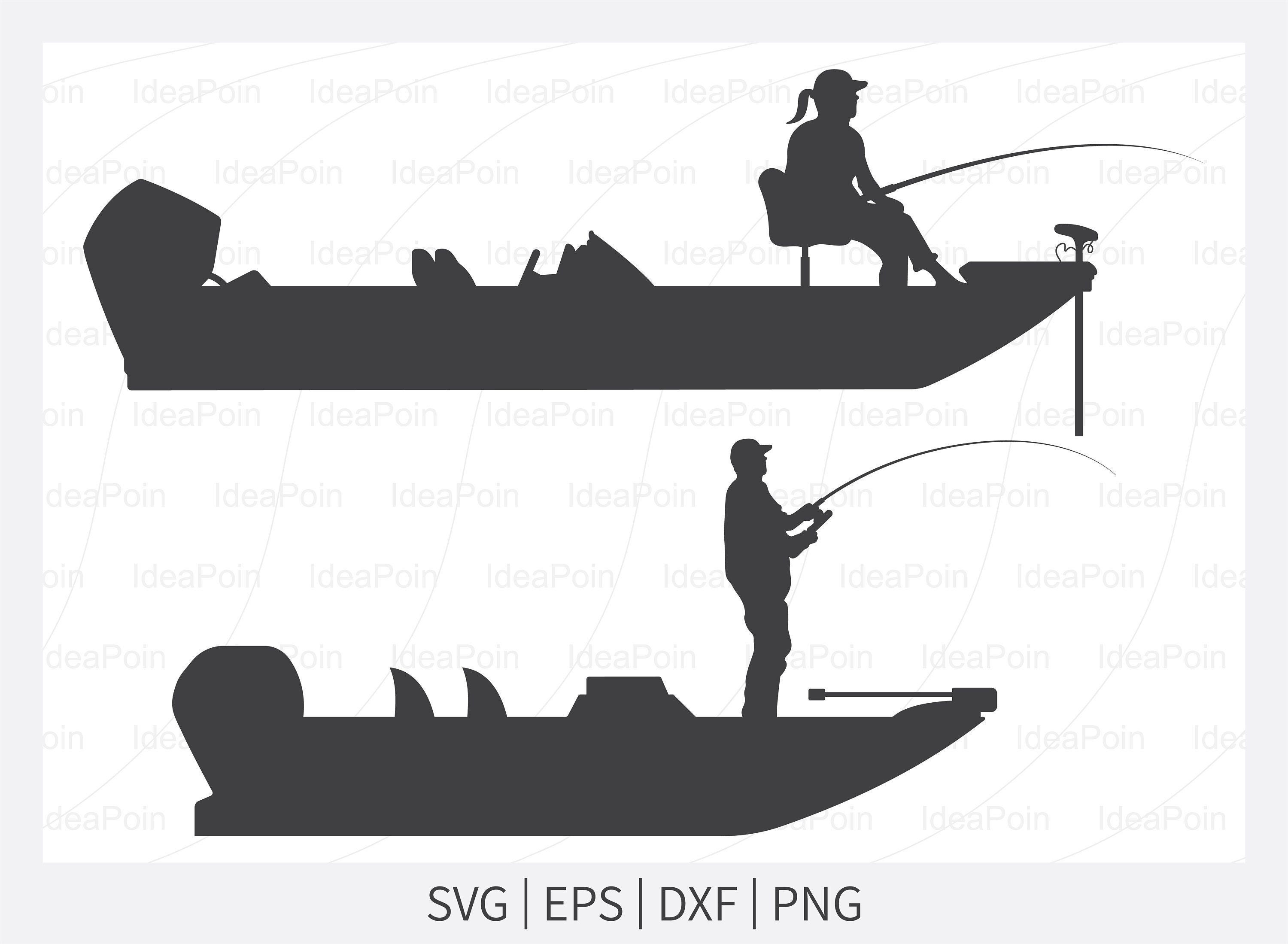 Bass Boat Svg File Bass Fishing Svg Gone Fishing Fishing | Etsy