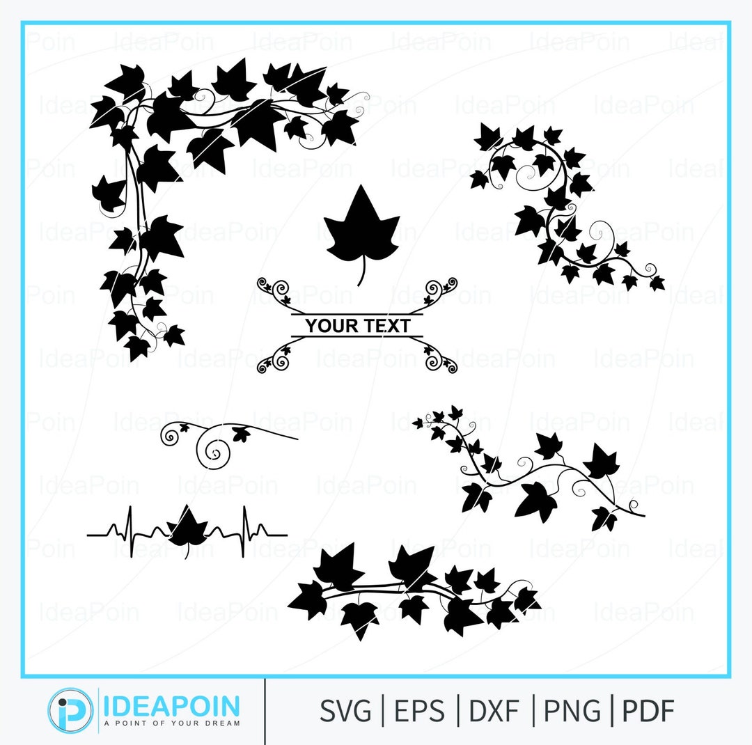Ivy Leaf Svg, Ivy Leaf Silhouette, Ivy Leaf Png, Ivy Leaf Vector, Ivy Leaf SVG Bundle, Ivy ...