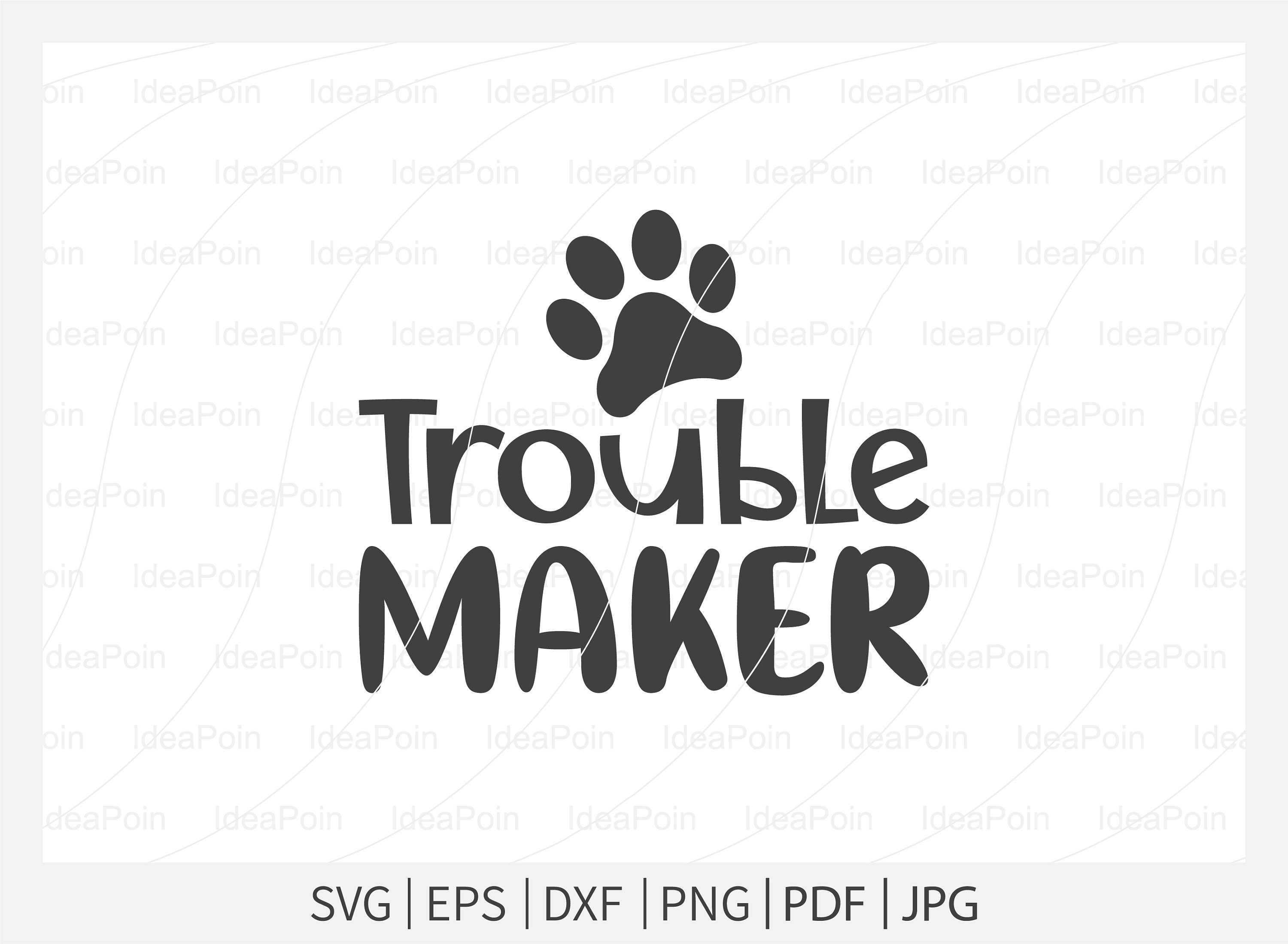 Trouble Maker Svg Dogs Svg Dog Bandana Svg Bundle Dog Shirt - Etsy
