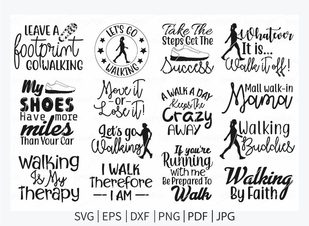 Lets Go Walking Svg Walking Svg Walking Mom T Exercise Svg Walkers T Walking In A