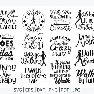 Let's Go Walking Svg, Walking Svg, Walking Mom Gift, Exercise Svg ...