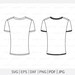 T-shirt Outline SVG T-shirt Outline Bundle T-shirt Template - Etsy