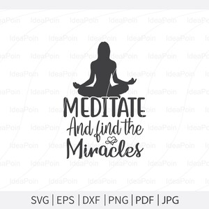 Meditation Svg Bundle, Yoga Svg Bundle, Love to Meditate, Spiritual SVG ...