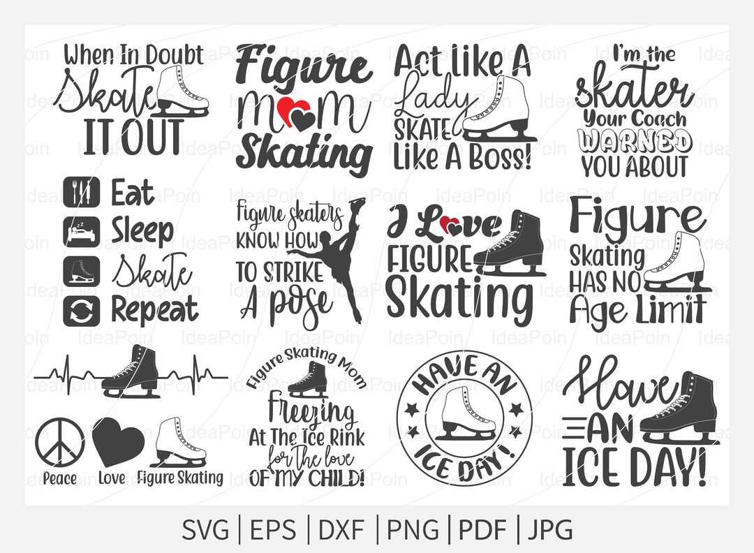 Figure Skating SVG, Figure Skating Bundle, Figure Skating Quote Svg ...