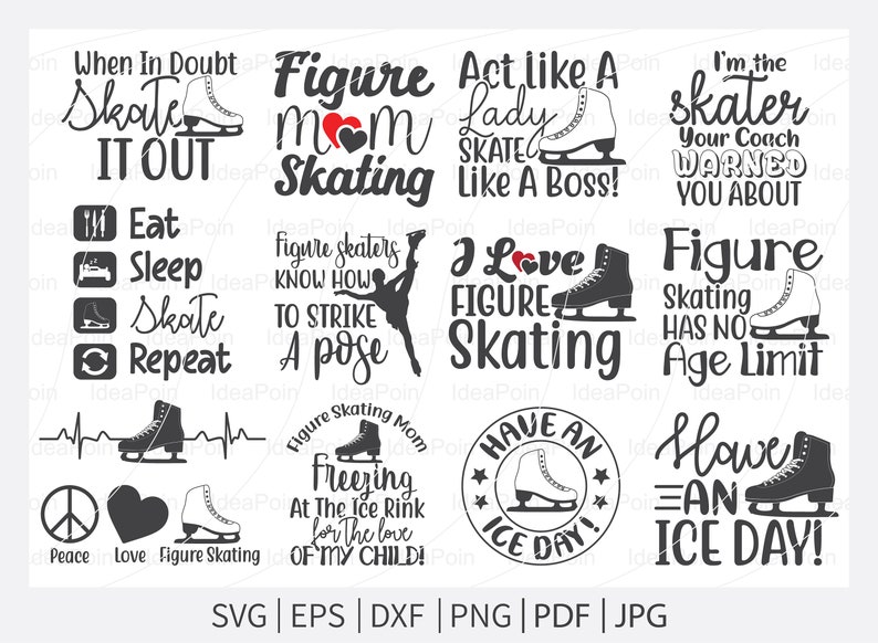 Figure Skating SVG Figure Skating Bundle Figure Skating - Etsy