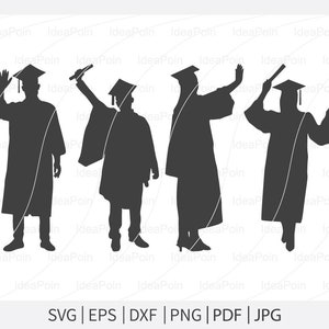 Graduation Svg, Graduate Silhouette, Graduate SVG Cut Files, Graduate ...