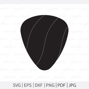 Guitar Pick SVG File, Plectrum SVG, Guitar Pick Silhouette, Guitar Pick ...