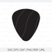 Guitar Pick SVG File, Plectrum SVG, Guitar Pick Silhouette, Guitar Pick ...