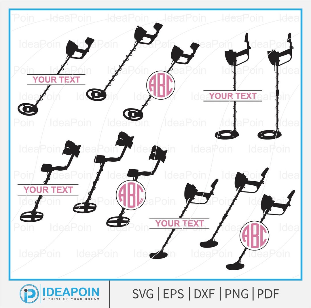 Metal Detector Svg, Metal Detecting Svg, Metal Detector Clipart, Metal ...