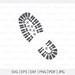 Boots Sole Svg File, Hiking Boots, Boot Print Svg, Sole Silhouette ...
