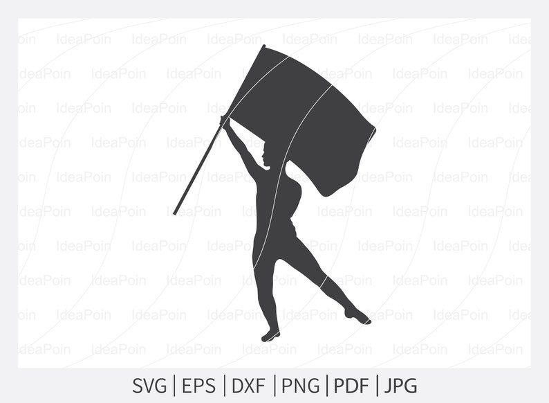 Color Guard Flags Svg Color Guard Svg Marching Band - Etsy
