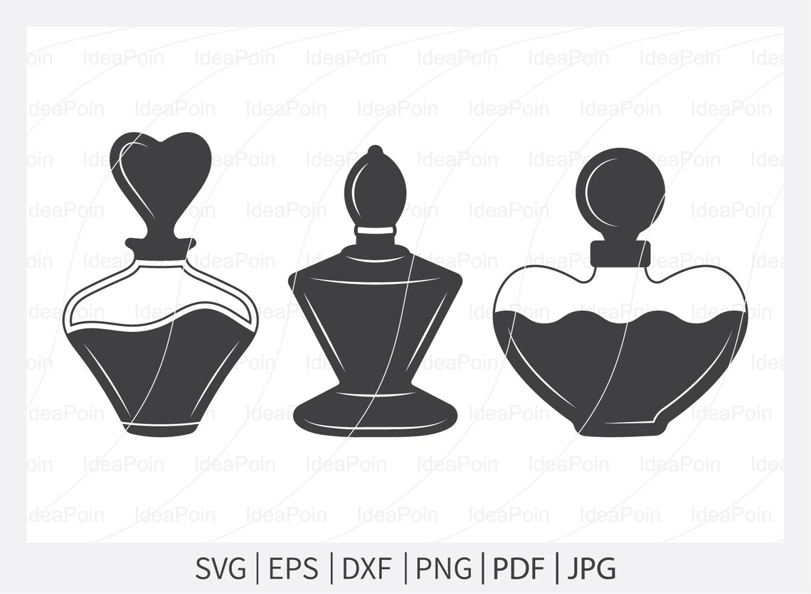 Perfume Bottle Bundle Svg Perfume Bottle Split Monogram - Etsy
