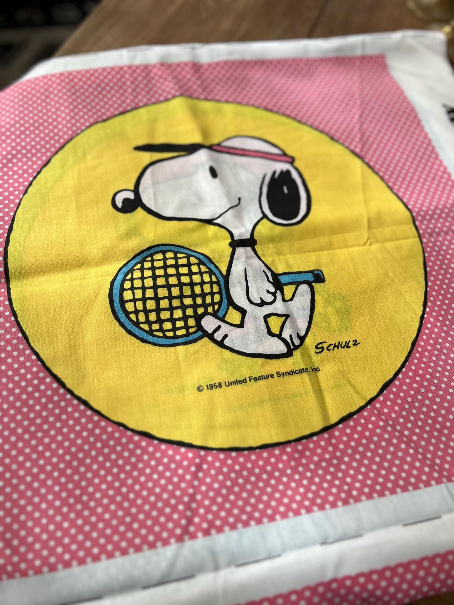 Vintage 1958 Peanuts Snoopy Sewing Pattern Fabric Panel - Etsy