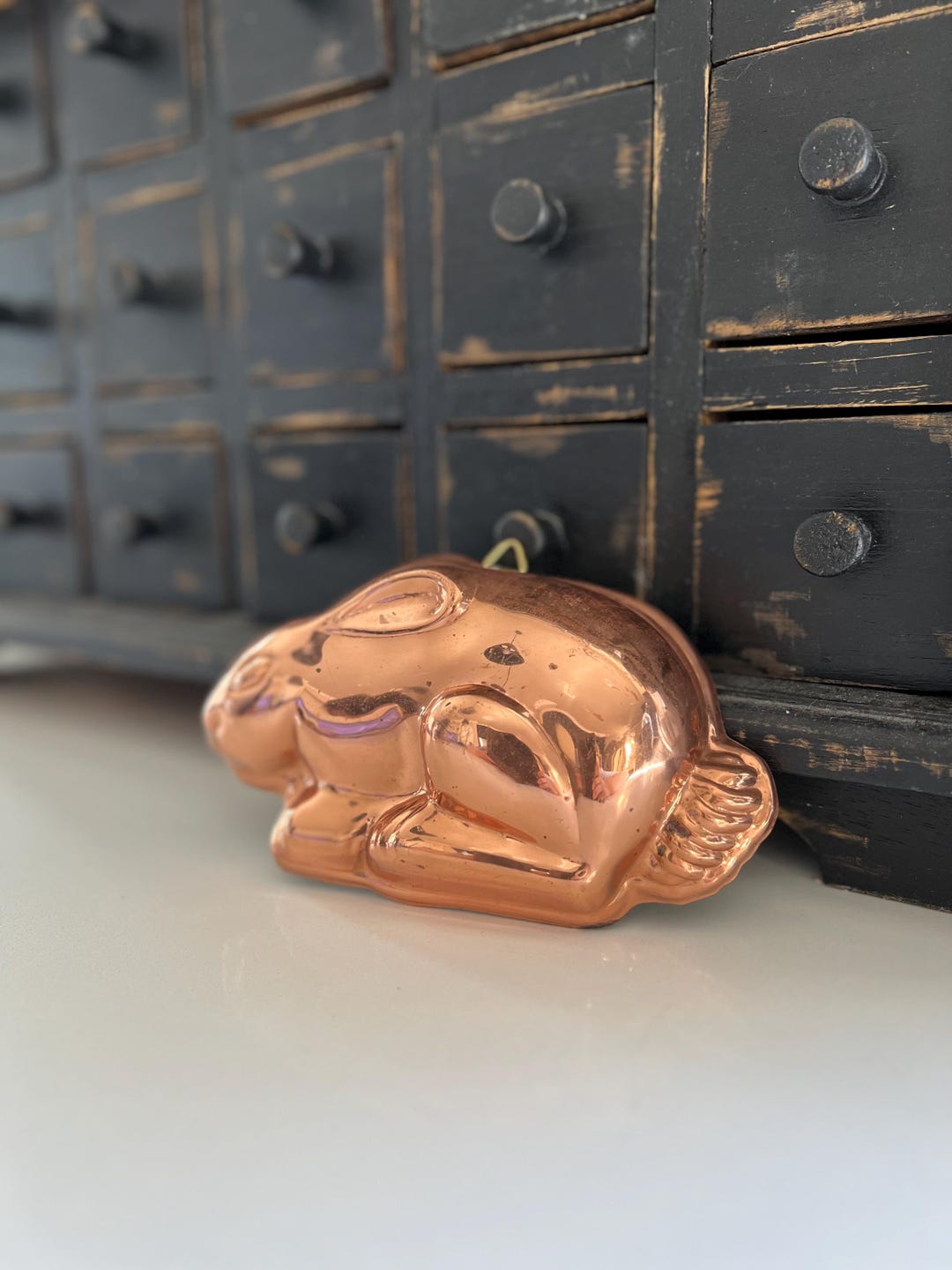Vintage French Country Farmhouse Copper Bunny Rabbit Mold Wall Hanging ...