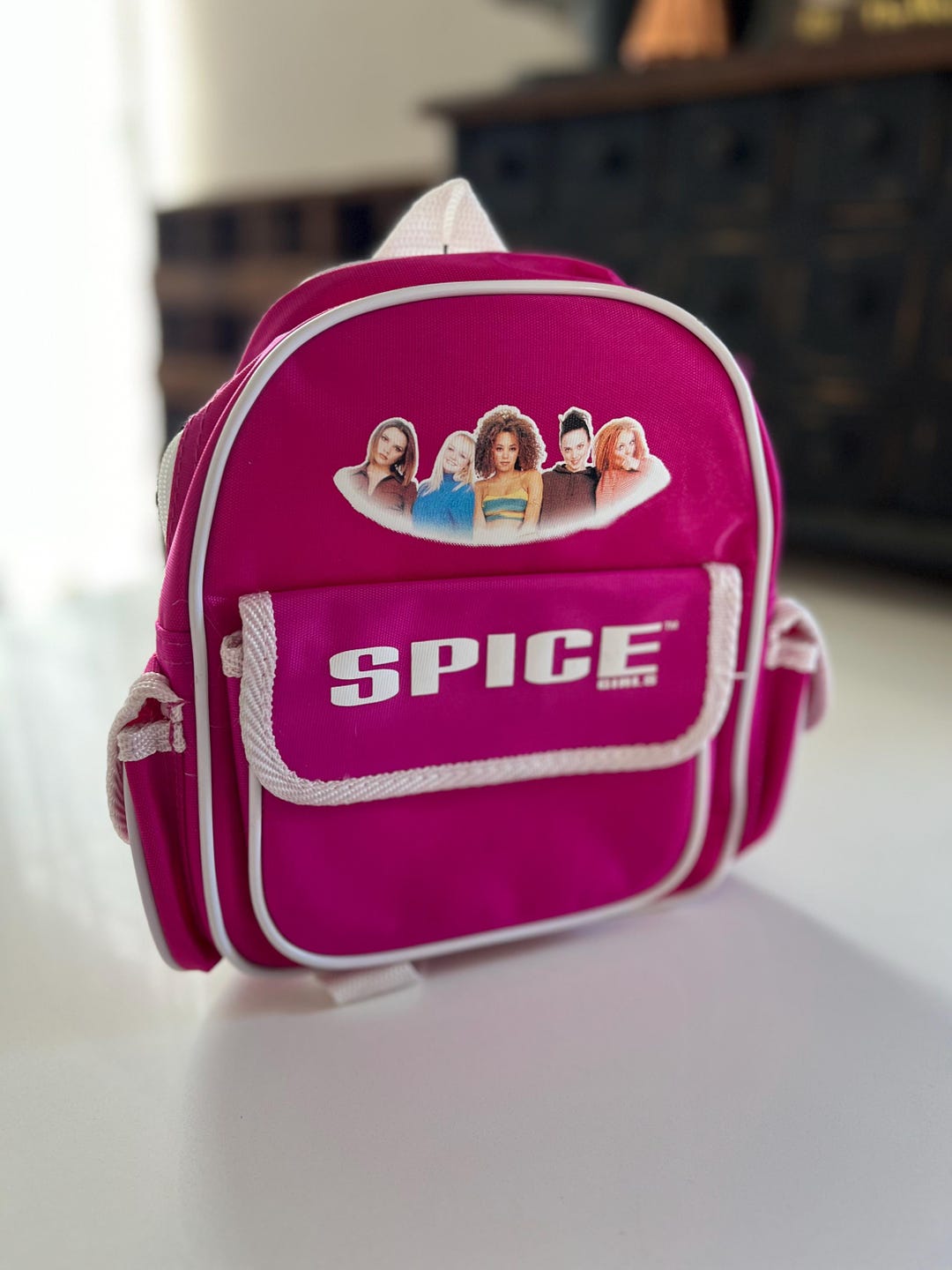 Vintage SPICE GIRLS Vintage Mini Backpack Purse . 9" X 8" . Hot Pink - Etsy