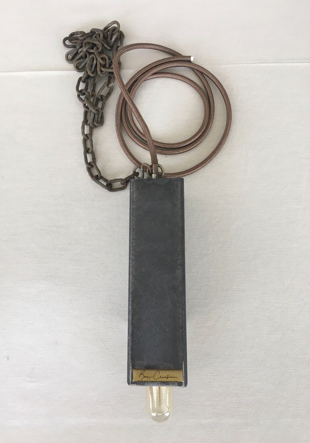 Light - Steel Tube Pendant Light - Exclusive Light Lamp - Industrial ...