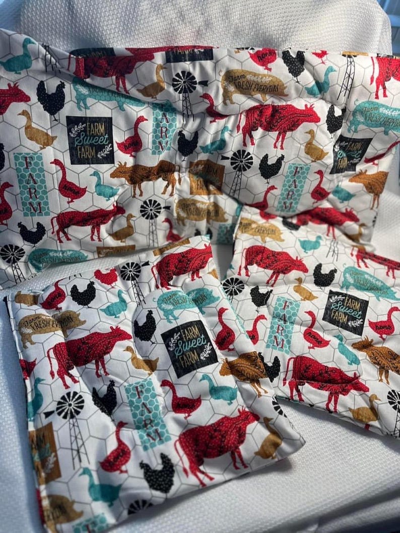 Hot Pads 3 Count Set - Etsy
