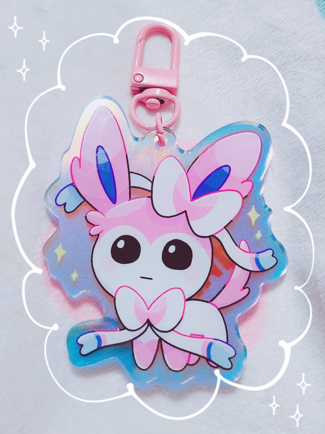 Tbh Creature Sylveon Acrylic Keychain - Etsy