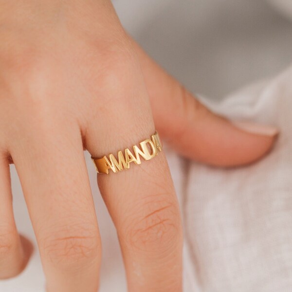 Word Ring - Etsy