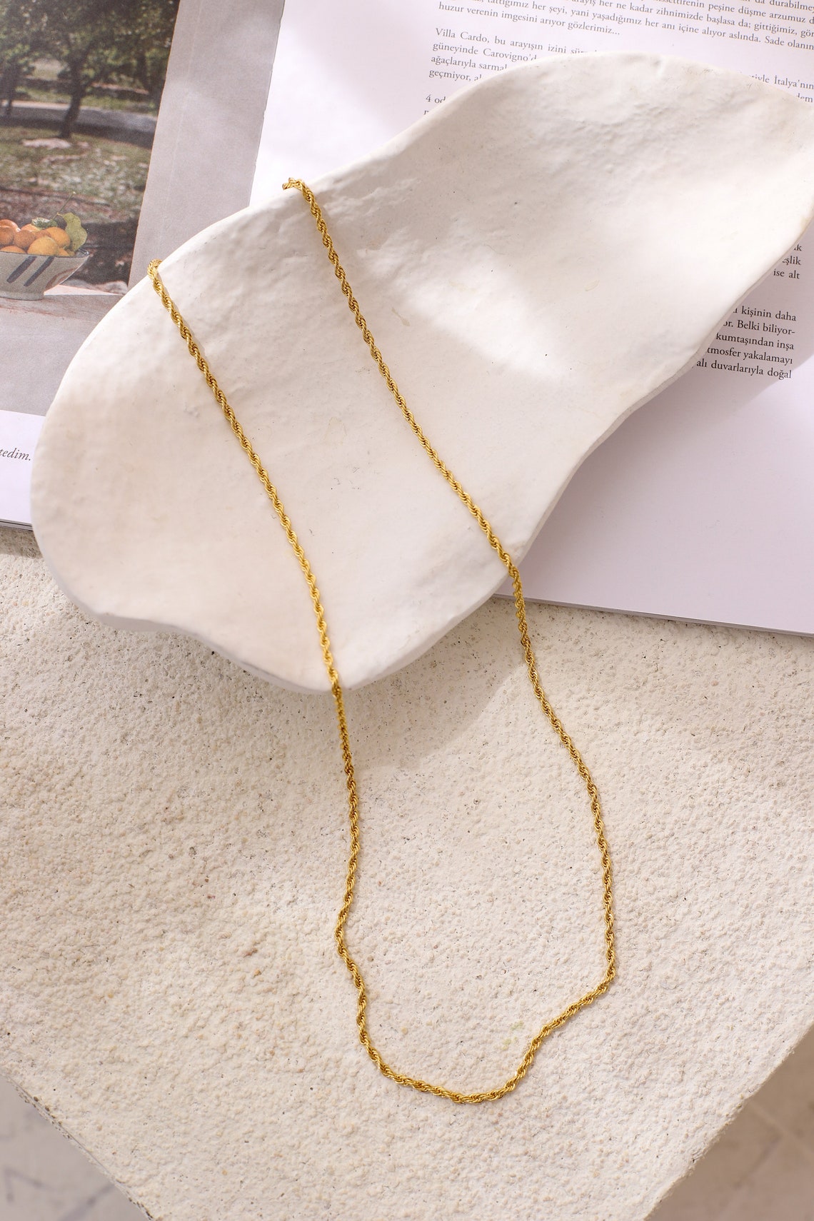 18K Gold Filled Rope Waist Chain Waist Jewelry Dainty Body - Etsy