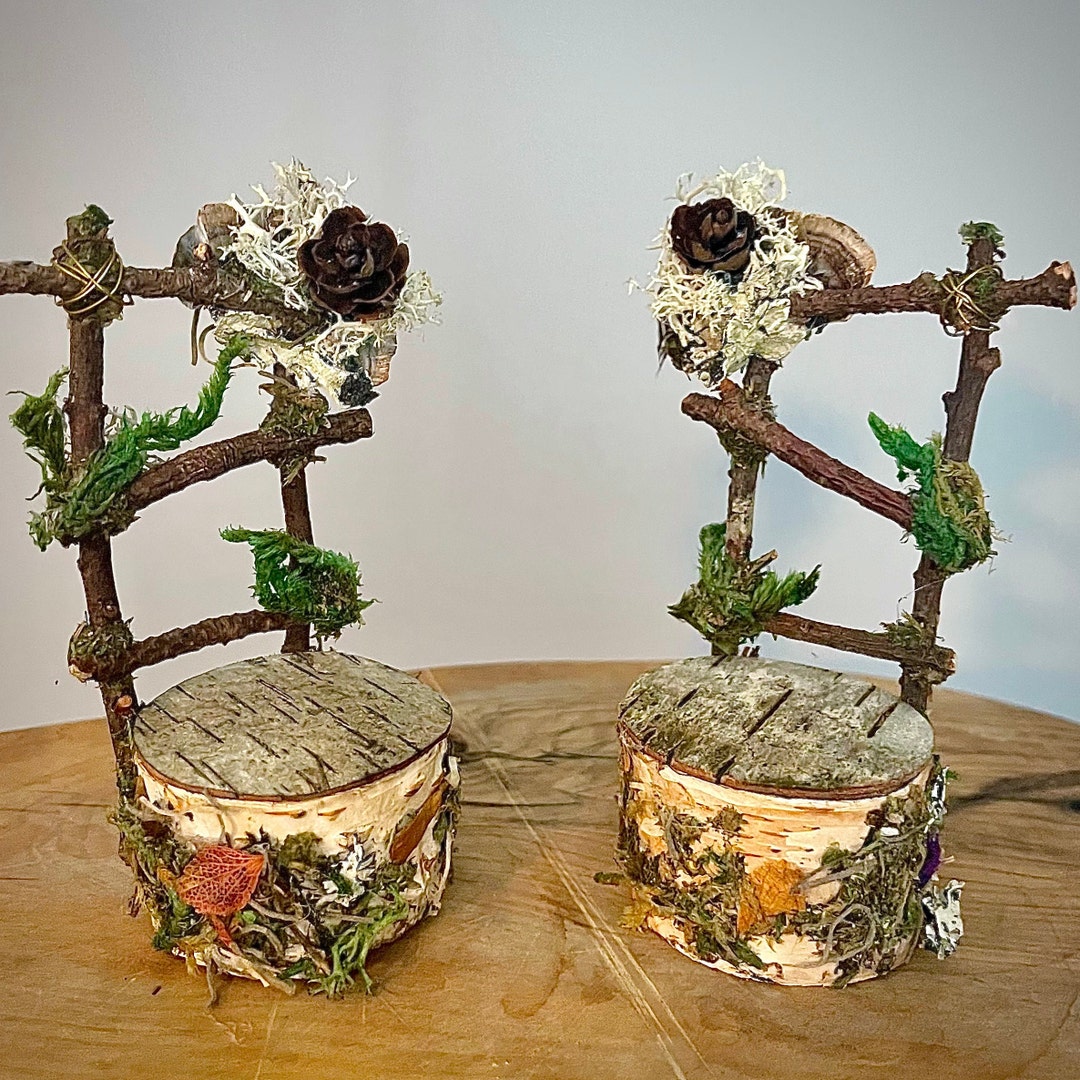 Fairy Chair, Fairy Furniture, Doll Chair, Wedding Topper, FREE SHIPPING ...