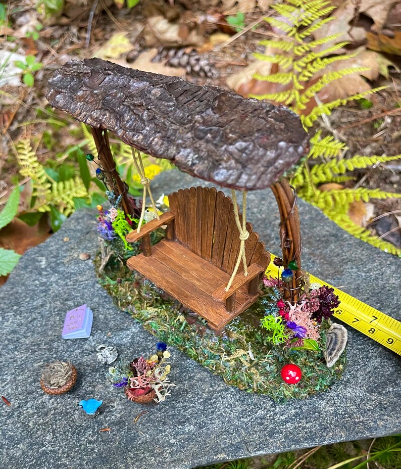 Fairy Swing Fairy Garden Swing Fairy Garden Elf Swing - Etsy