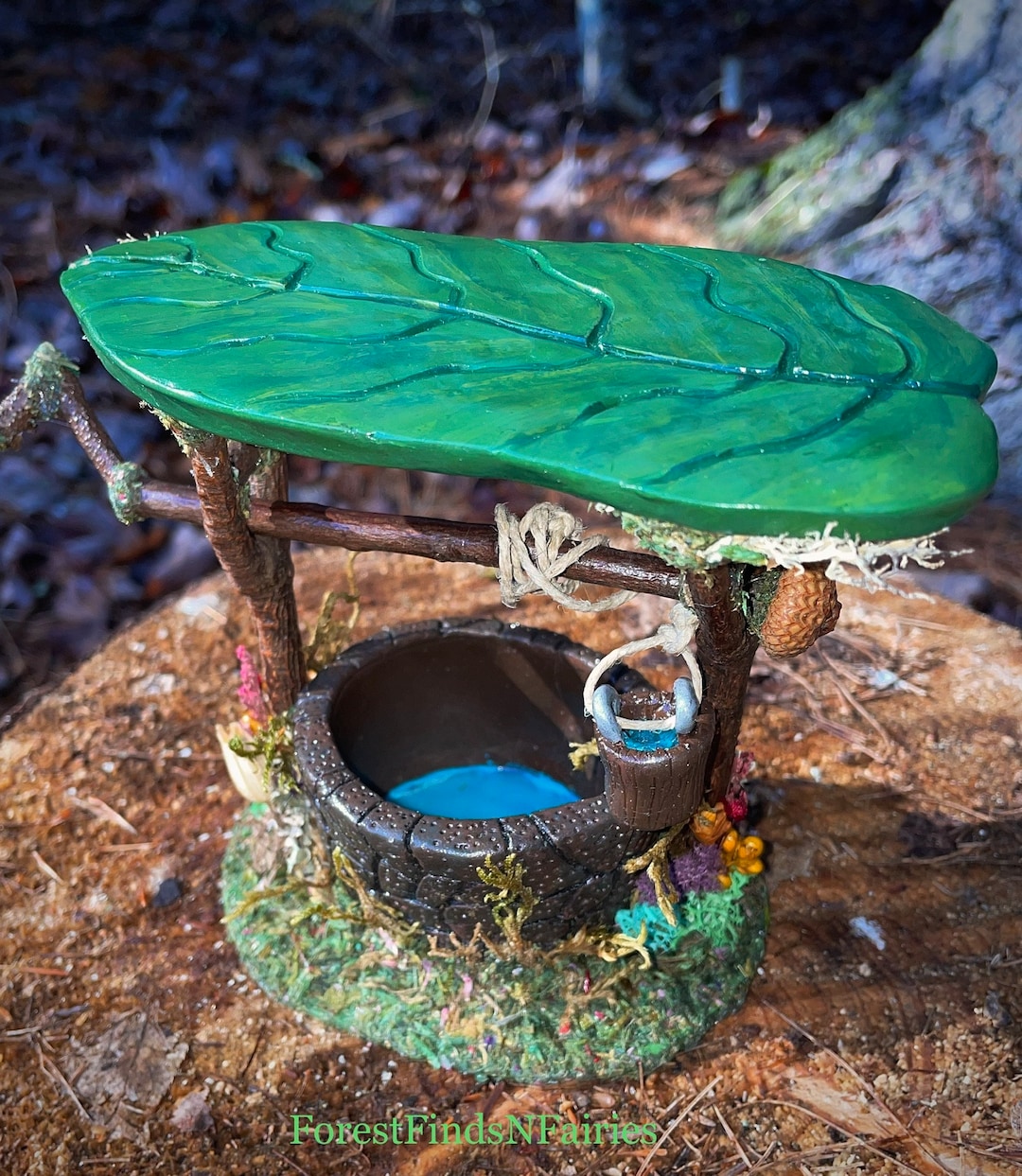 Wishing Well, Water Well, Miniature Well, Fairy Water Well, Miniature ...