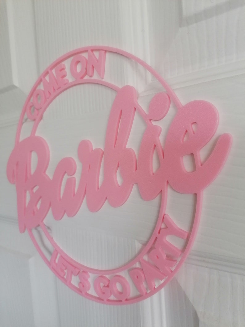 Personalised Barbie Bedroom Wall Sign Plaque - Etsy