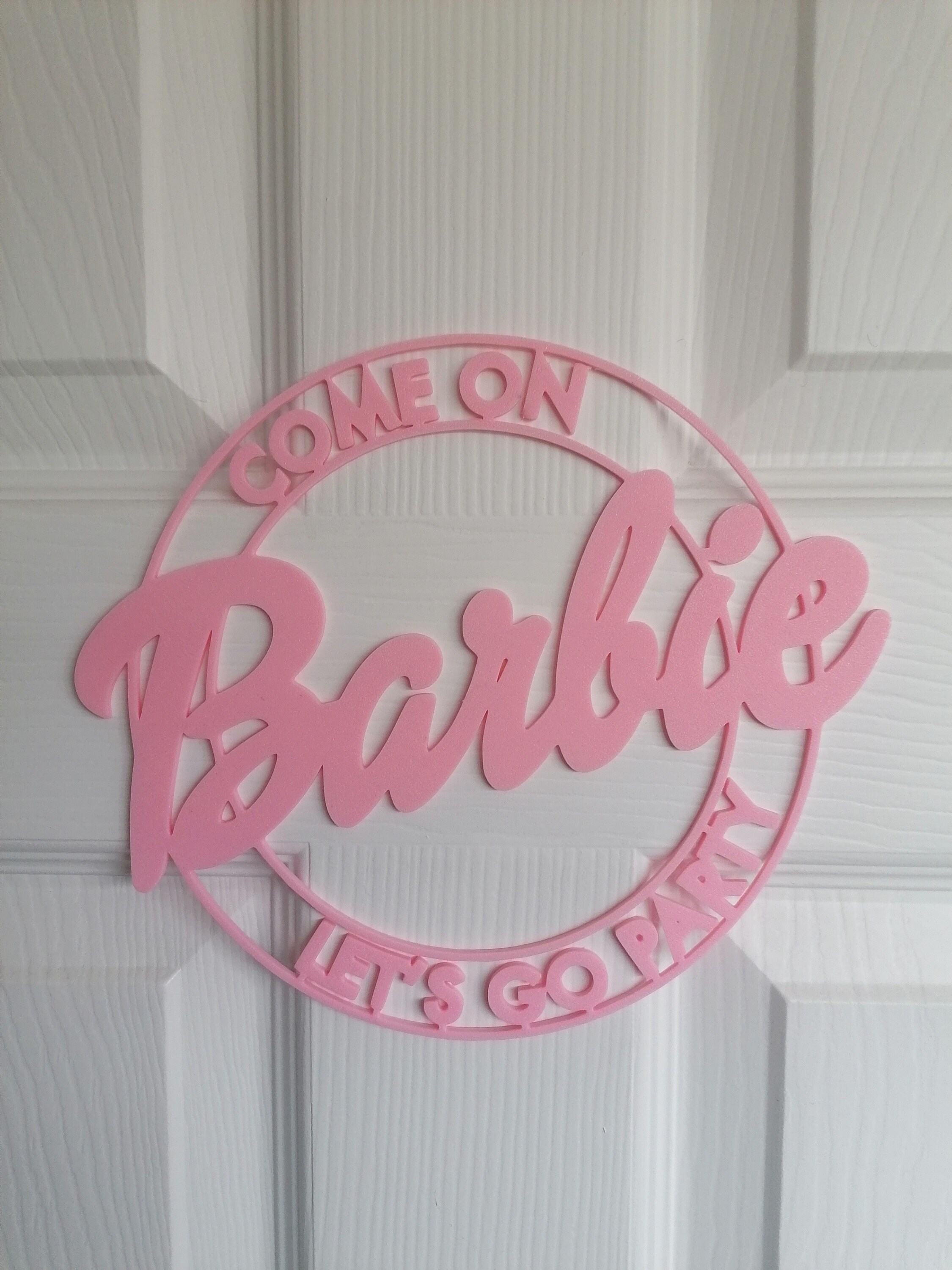 Personalised Barbie Bedroom Wall Sign Plaque - Etsy
