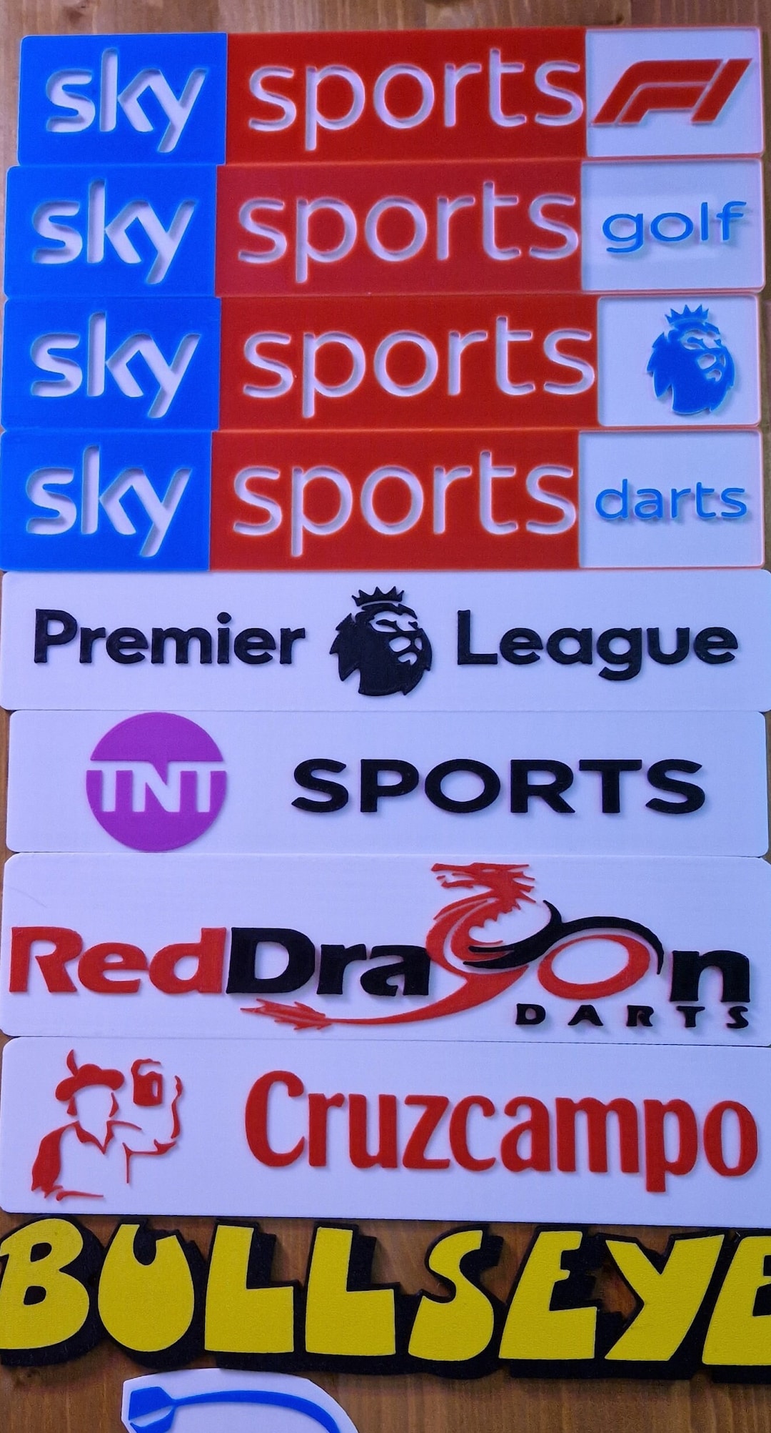 Personalised Sky Sports Style Bar Sign Golf Darts, Bullseye, Cruzcampo ...