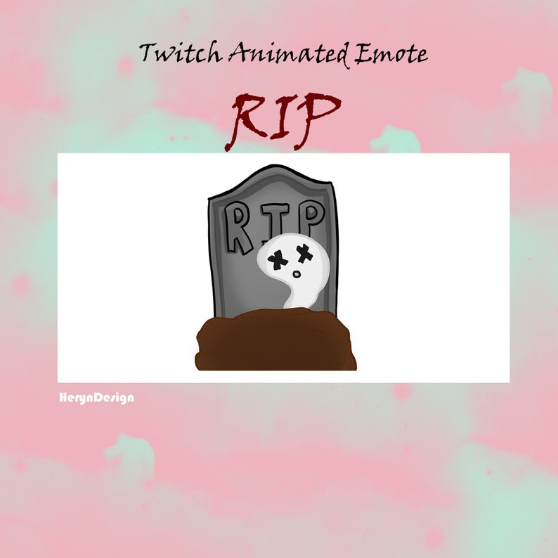 Twitch Emote Animated - RIP - Etsy