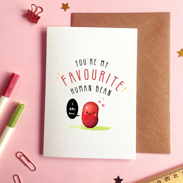 Bean Anniversary Card - Etsy UK