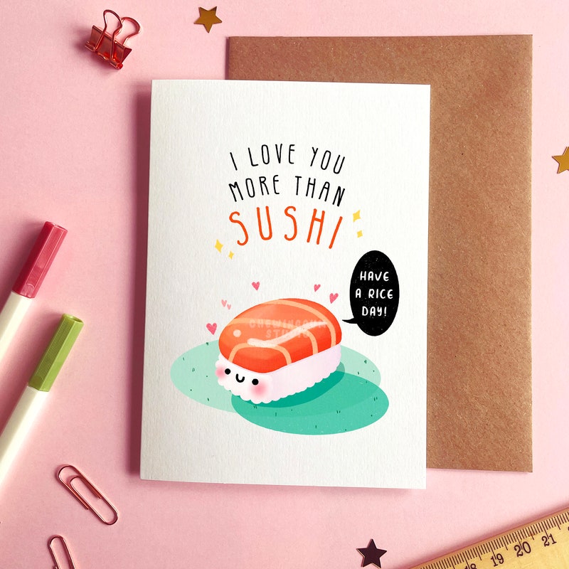 Sushi Card - Etsy