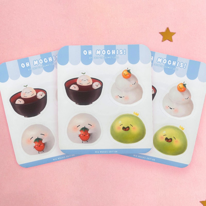 Mochi Sticker - Etsy