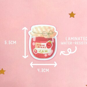 Jam Sticker Pack | Fruit Jam Sticker, Strawberry Jam, Peach Jam, Lemon ...