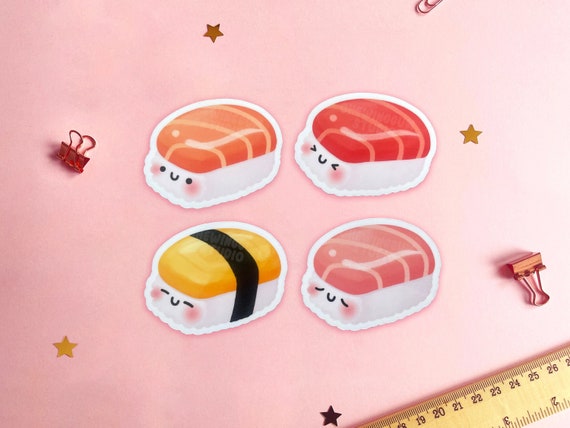 Sushi Stickers Pack Japanese Sushi Sticker Salmon Egg | Etsy