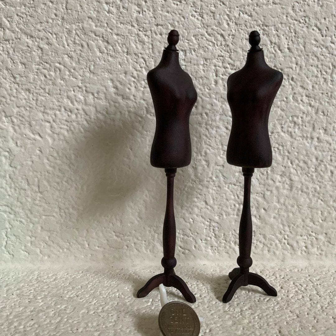 1:12 Scale Dressmaker's Mannequin Vintage Style Mahogany - Etsy