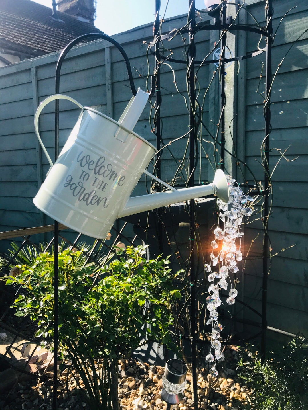 Crystal Droplet Watering Can/sparkly Garden Decor/sun Catcher/indoor ...