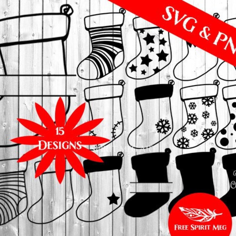 Stocking Svg - Etsy