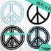 Peace Sign SVG & PNG, Hippie Svg, SVG Bundle, Digital Download, Groovy ...