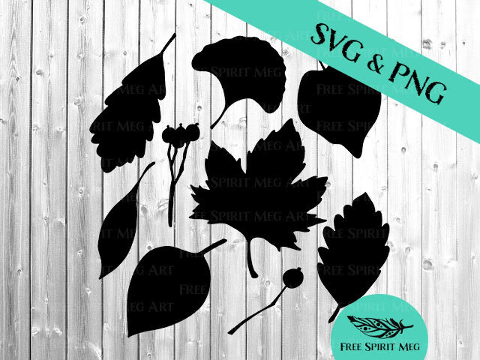 Fall Leaf SVG Bundle Digital Download Leaf Silhouette Leaf - Etsy