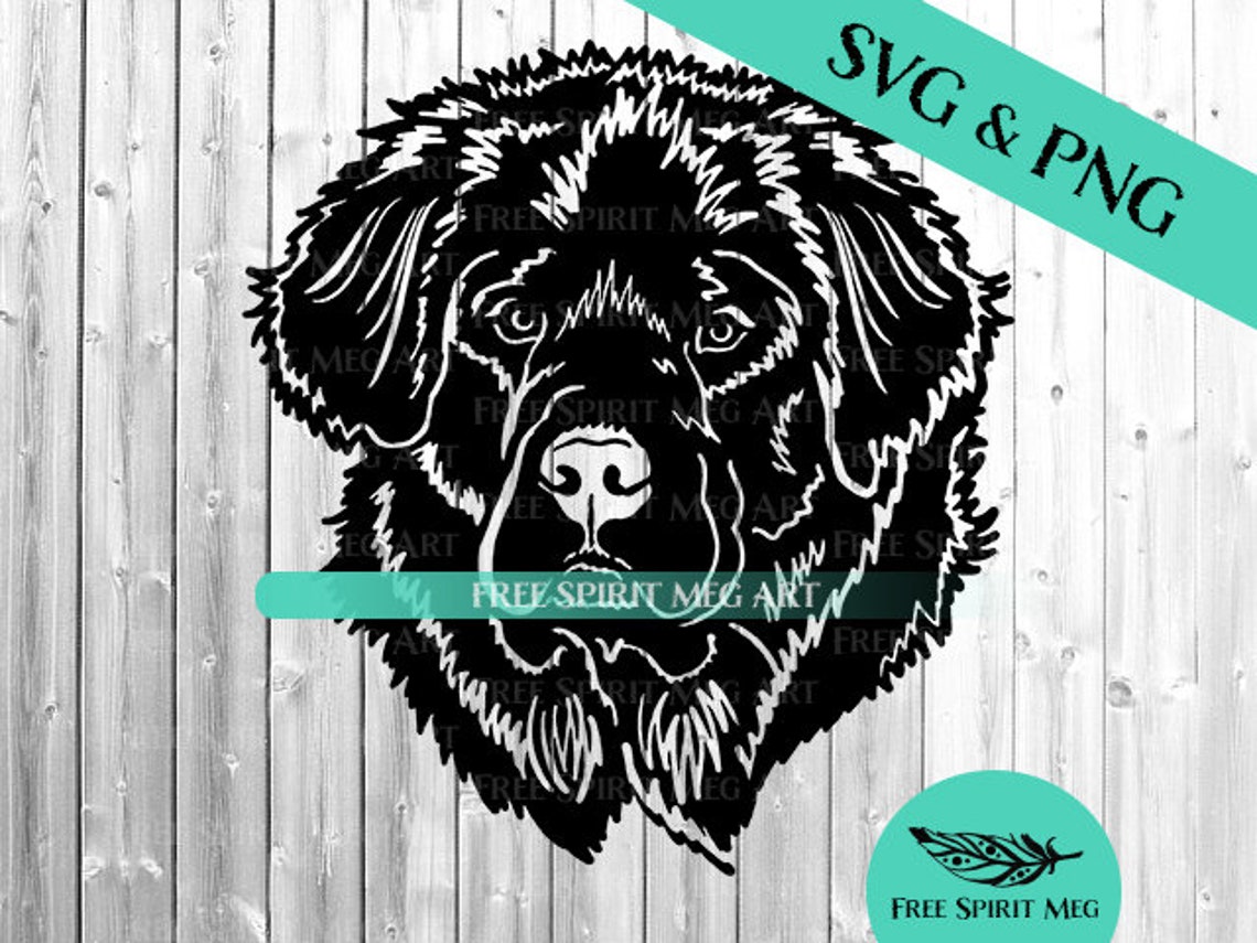 Newfoundland Dog SVG Bundle Plus PNG File Digital Download - Etsy