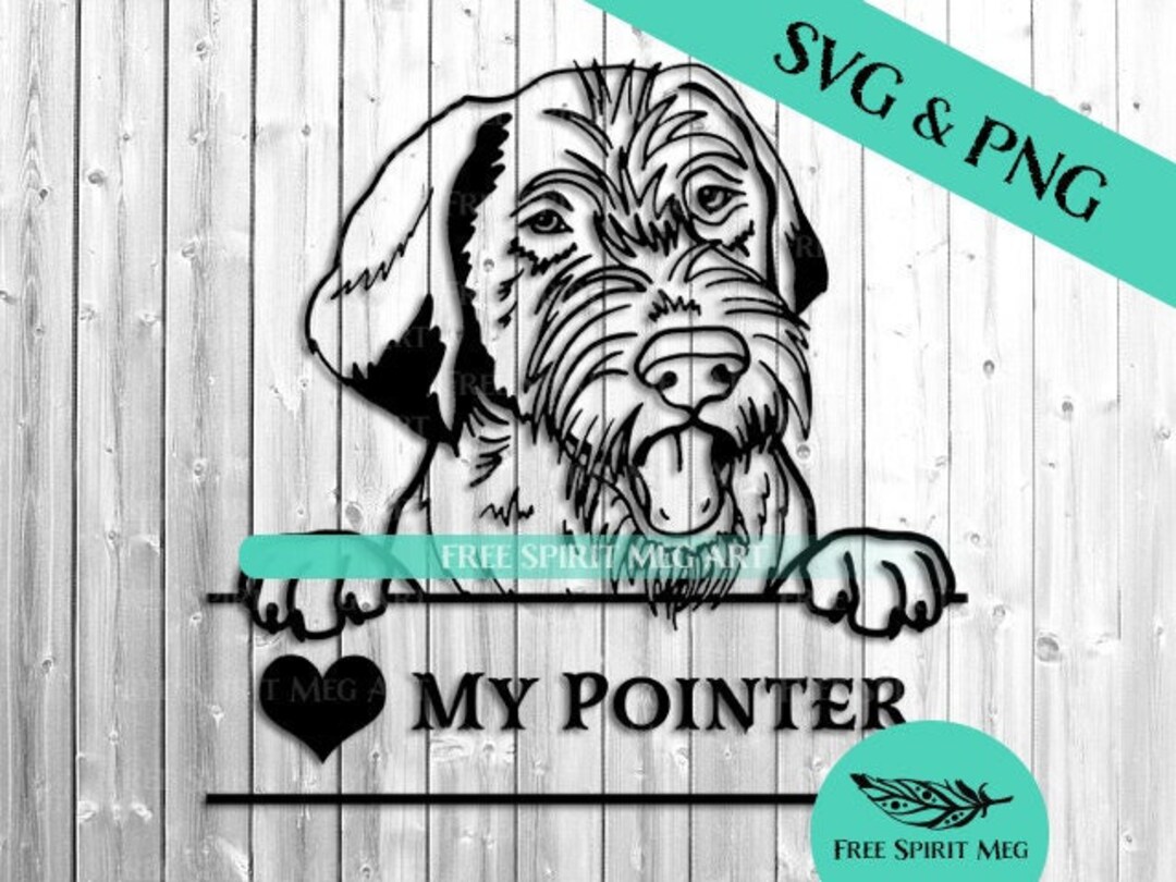 Heart My Pointer SVG & PNG, 2 Files, Instant Download Cut File, German ...