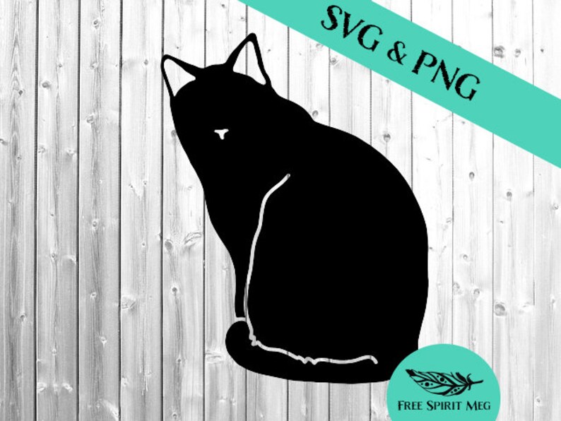 Cat SVG & PNG Bundle 6 Files Digital Download Includes | Etsy
