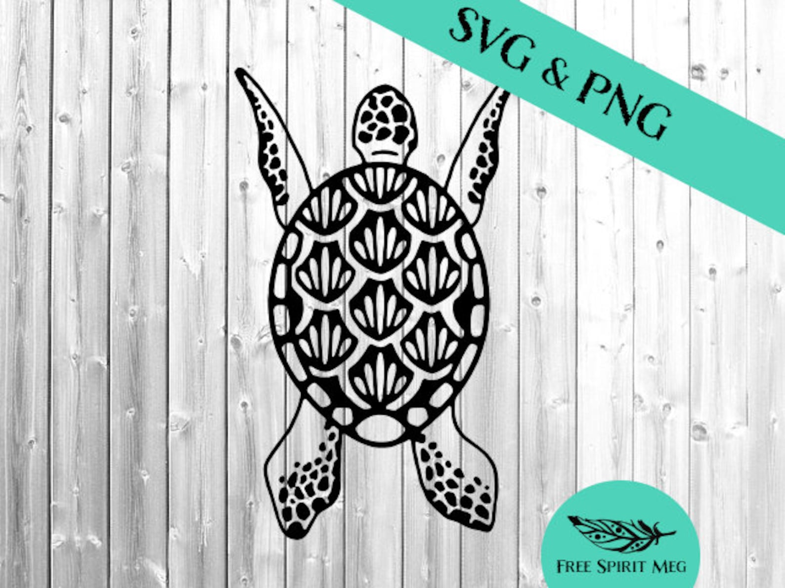 Sea Turtle SVG File, Instant Dowload Sea Turtle Border Design - Etsy