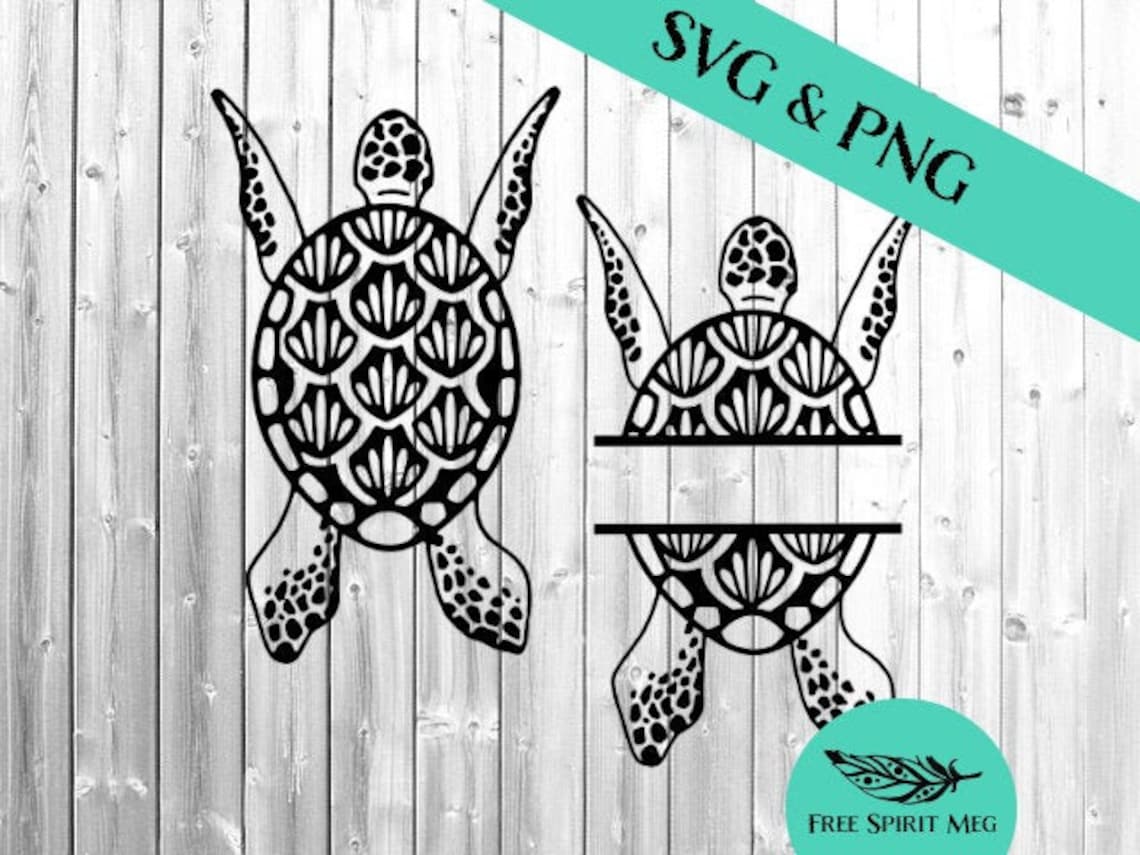 Sea Turtle SVG File Instant Dowload Sea Turtle Border Design - Etsy