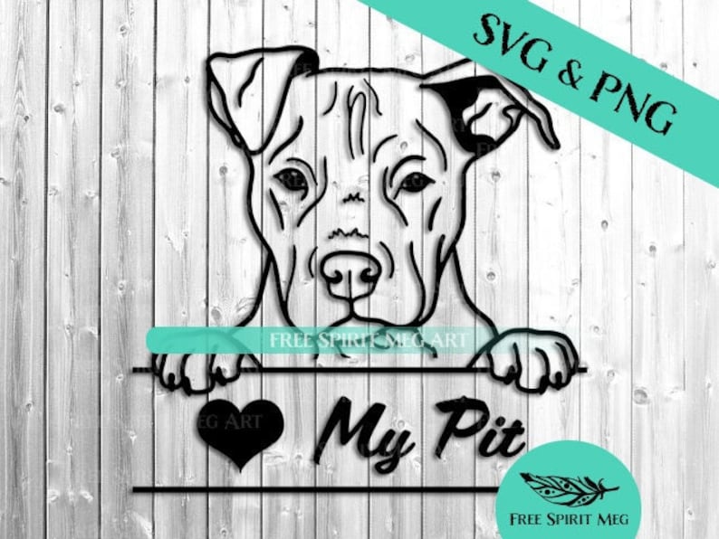 Heart My Pit SVG & PNG 2 Files Instant Download Cut File - Etsy