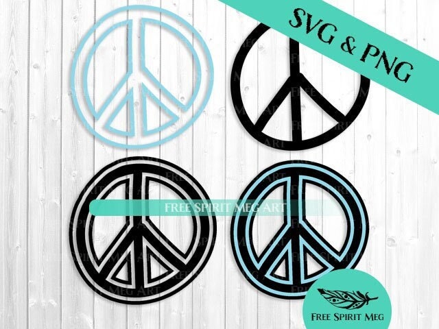 Peace Sign SVG & PNG, Hippie Svg, SVG Bundle, Digital Download, Groovy ...